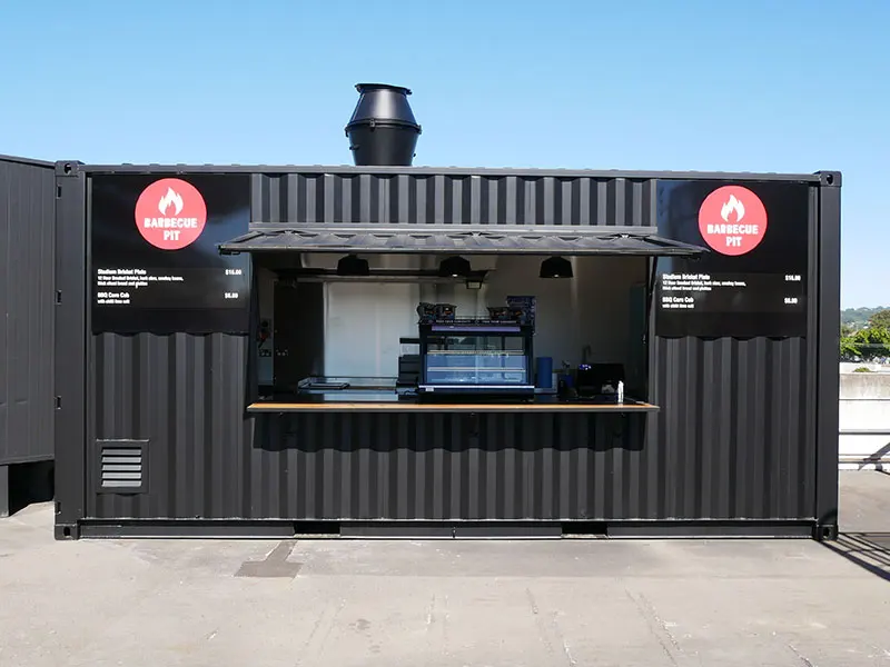 20ft/40ft Food Shipping Container Bar Restaurant 10ft Pop-up Kiosk Design