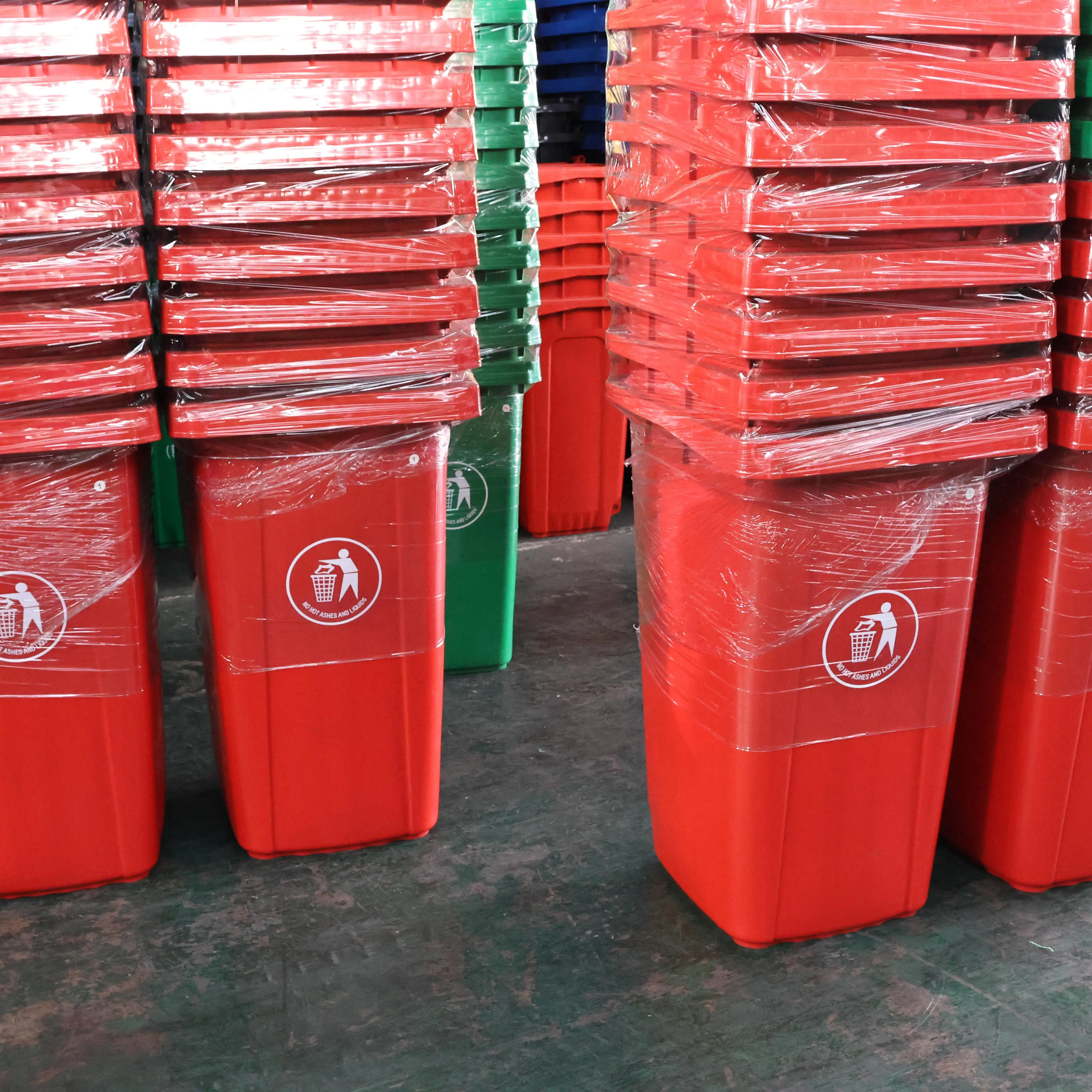 240 Liter Dustbin Rubbish Bin Waste Garbage Container Plastic Trash Can ...