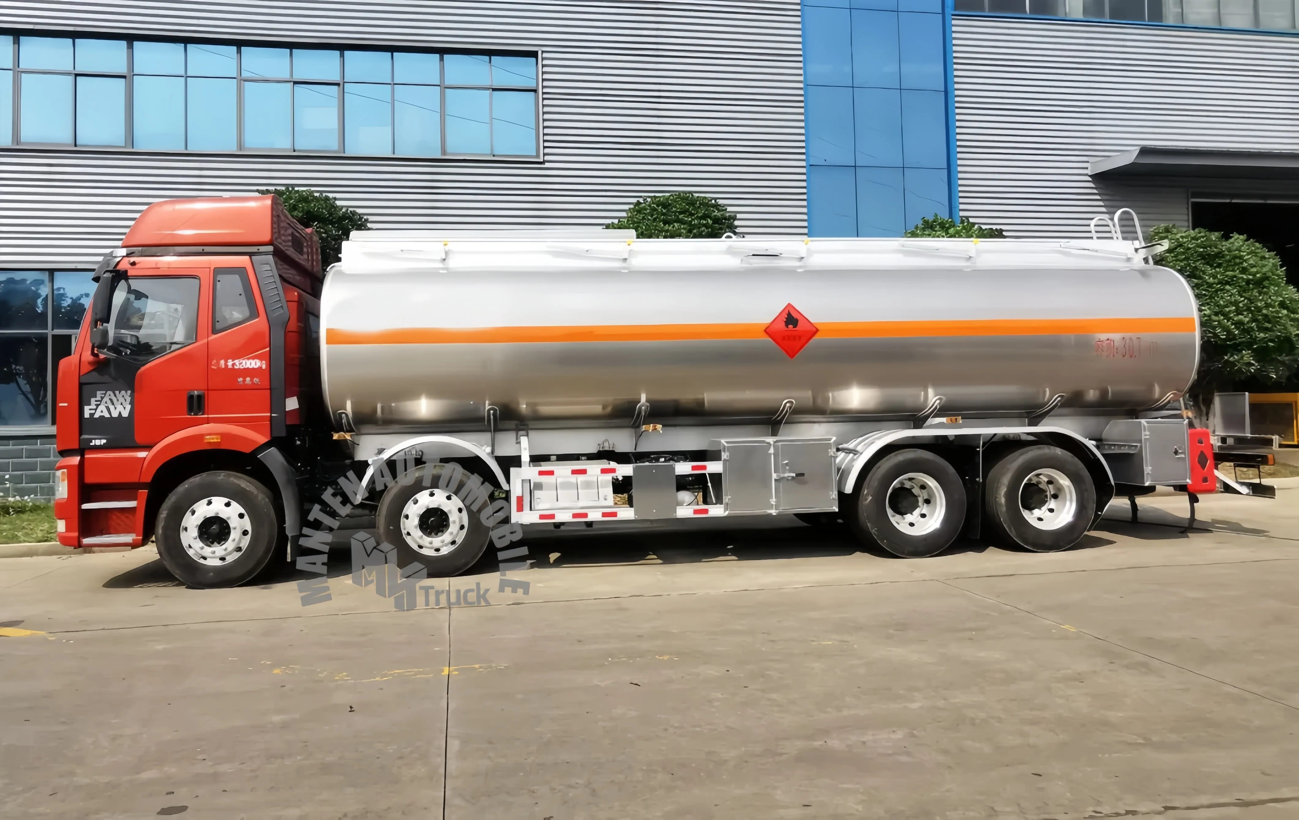 FAW SHACMAN 8X4 Sodium Hypochlorite Tank Truck 20m3 19ton 18000Liters ...