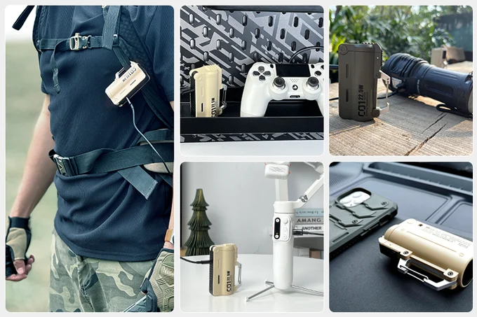 Ultra Compact Tactical Reload Keychain IPX6 Waterproof Tactical Power Bank & Battery Charger for ...
