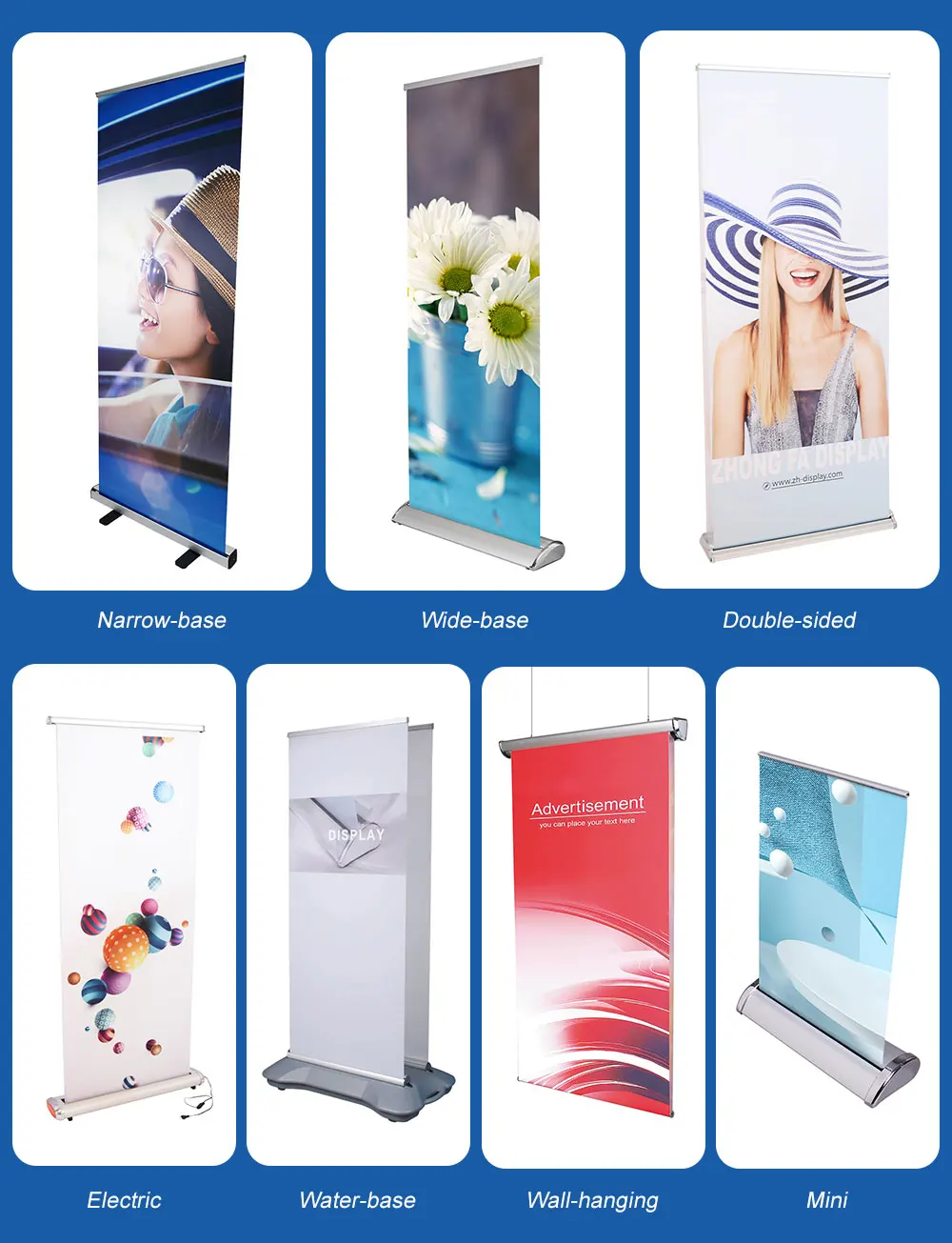 Deluxe Roll Up Banner Stands Retractable Banner Stands For Trade Show ...