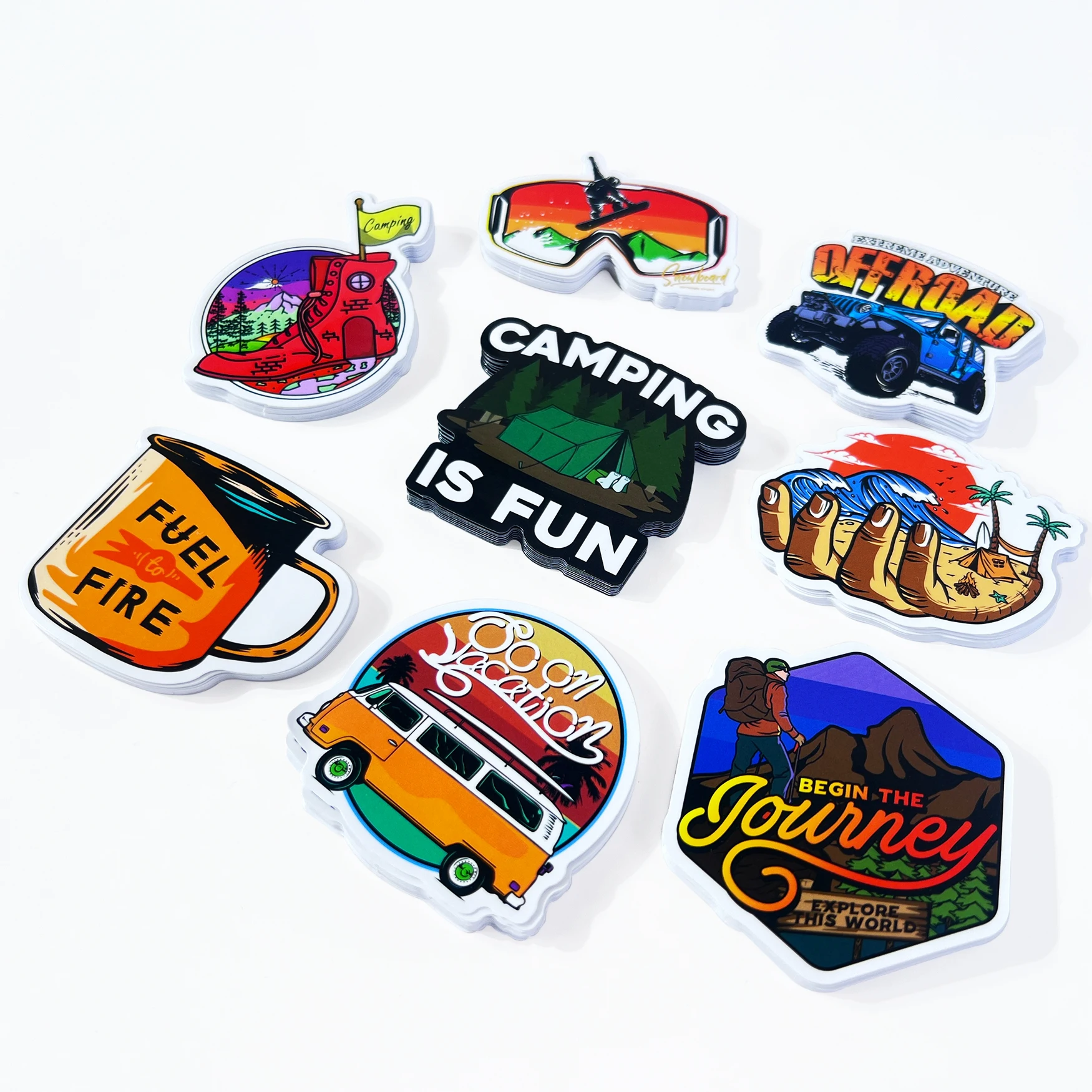 Custom Die Cut Vinyl Stickers - Waterproof & Eco-friendly