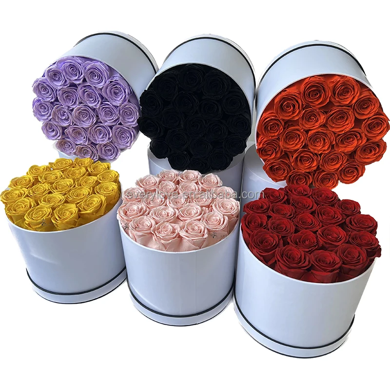 Eternal Preserved Roses in Gift Box - Perfect Valentine's Day Flower ...