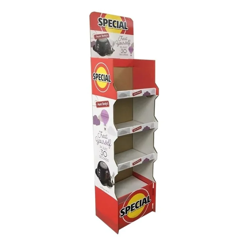 Cardboard Potato Chip Display Rack Stand Cardboard Bottle Display ...
