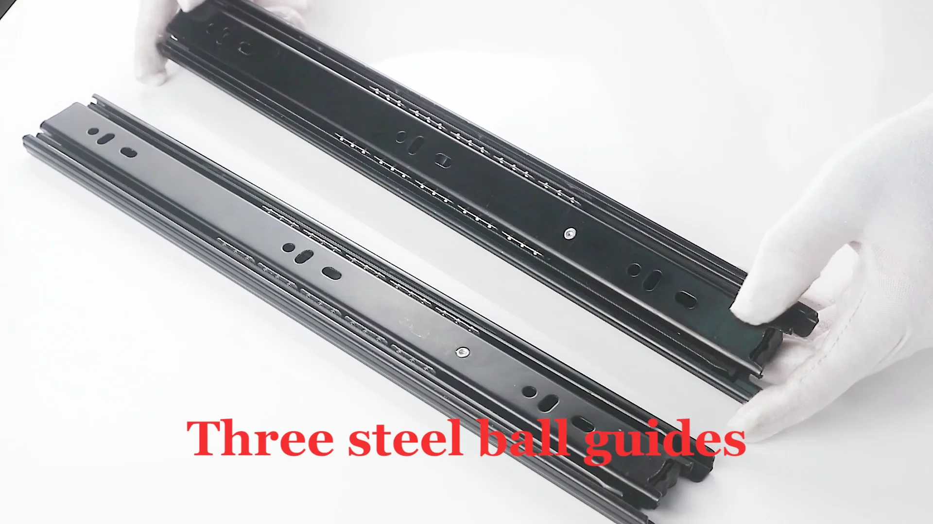 4510 3 Fold Heavy Duty Ball Bearing Under Mount Drawer Slides Rail ...
