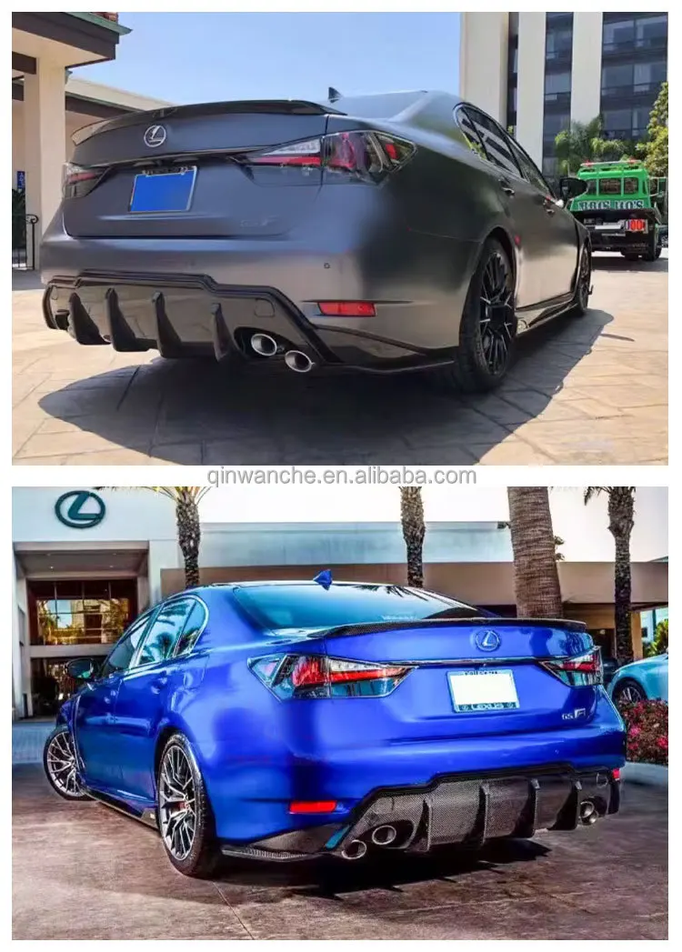 Carbon Fiber Rear Bumper Lip for Lexus GS250-350 2012-2017