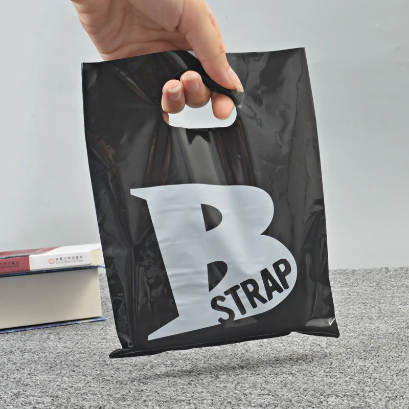 Ldpe Die Cut Handle Retail Plastic Packaging Bag for Shopping with ...