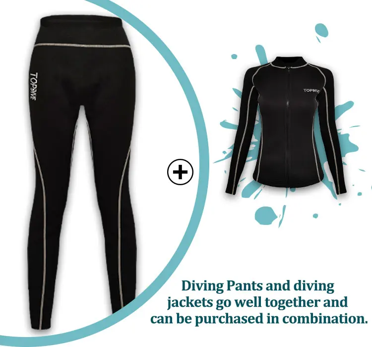 Women's 2mm Black Neoprene Wetsuit Pants Diving Snorkeling Surfing Warm Neoprene Trousers ...