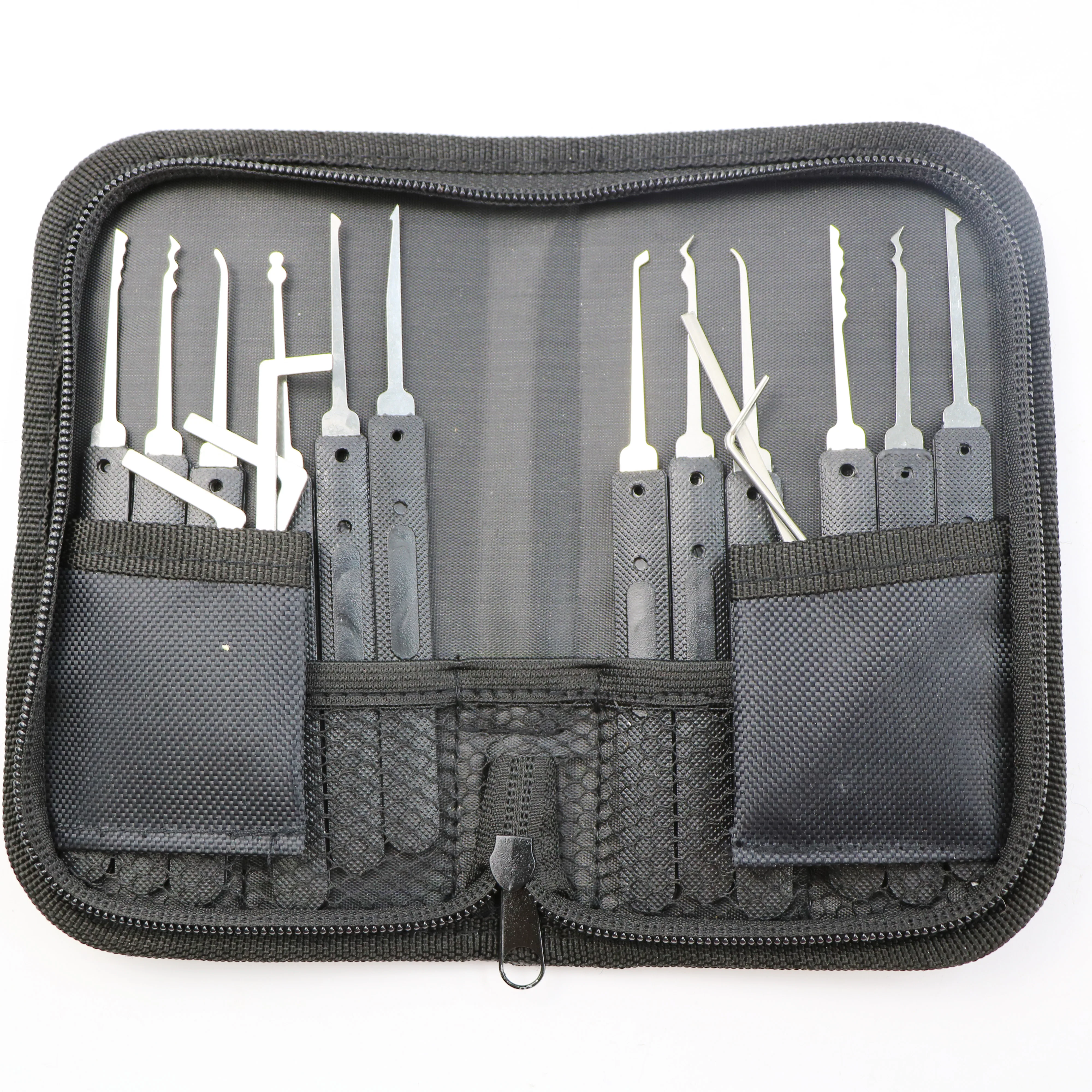 17 Pieces Lock Pick Set Professional Locksmith Tool With 1 Transparent ...