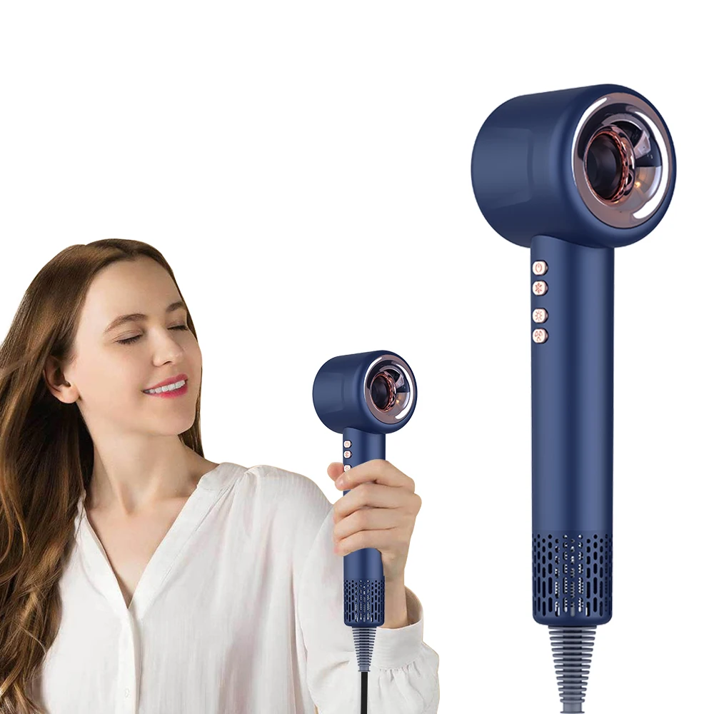 Shiny Hair Fast Drying 110000rpm Ionic Hair Dryer Professional Blow ...