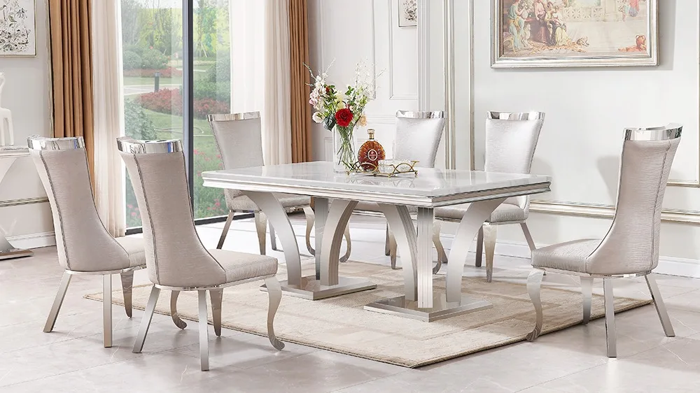 Modern Restaurant Tables And Chairs Dining Room Furniture Pario White ...