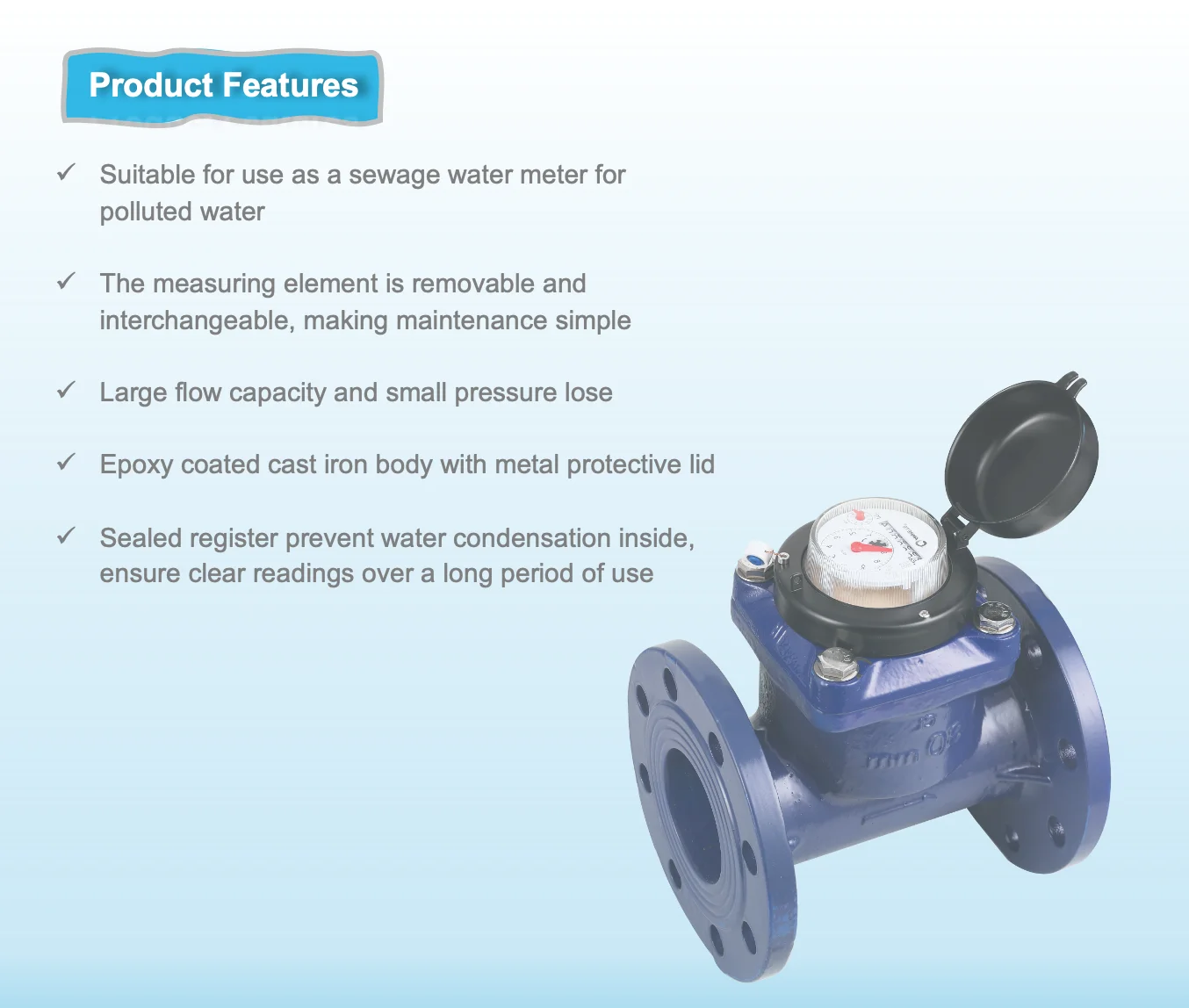 3 Inch Water Flow Meter - High Performance Irrigation Solution