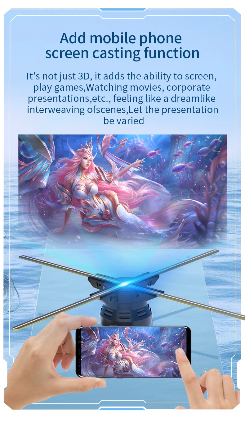 100cm 3D Hologram Fan - Pyro LED Advertising Display