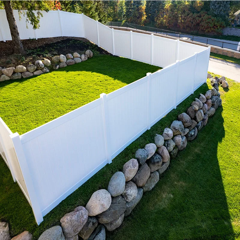 White Lightweight PVC Privacy Fence Secure Garden Fence for ...