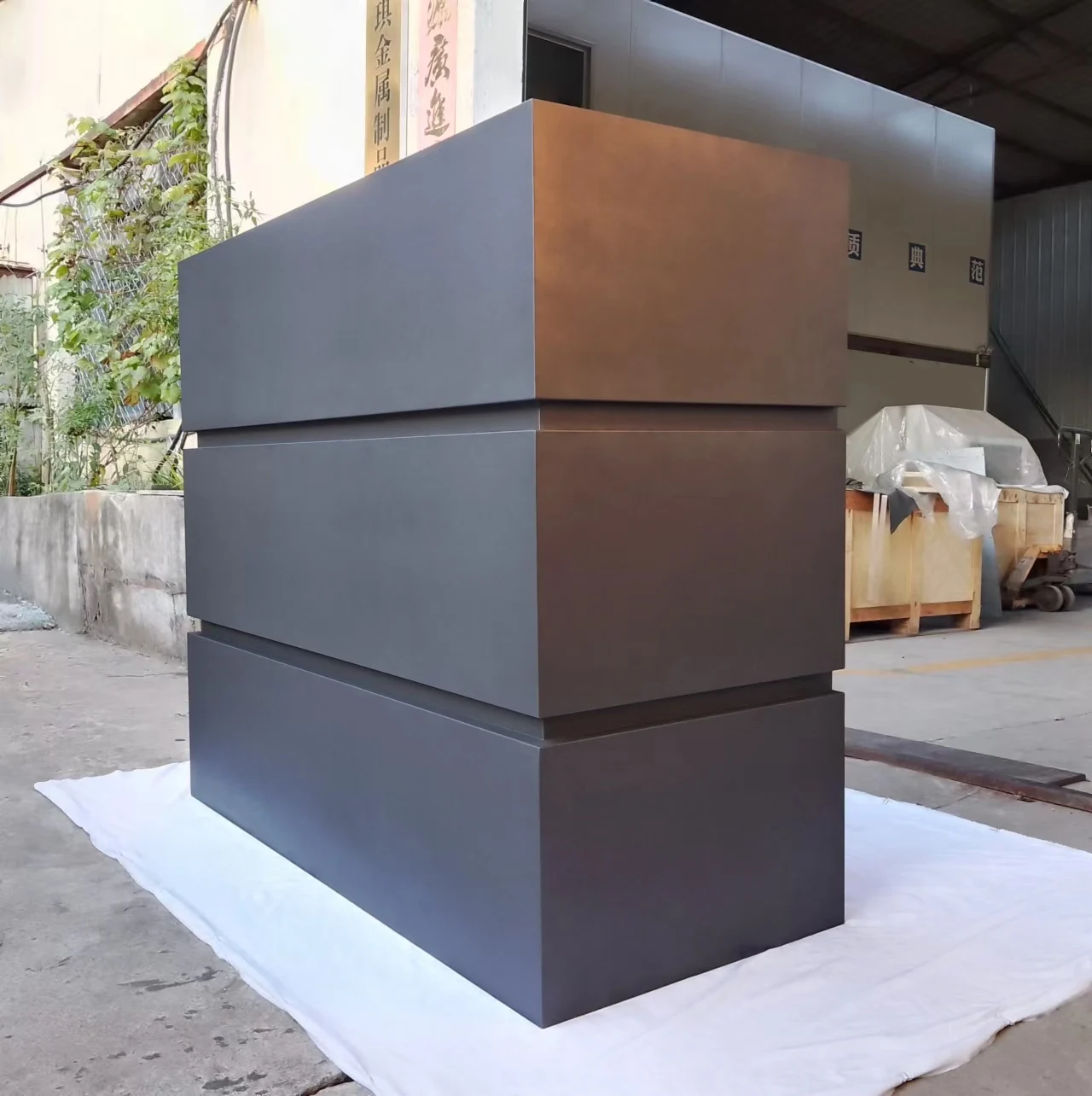 custom large range hoood antique Brass Kitchen range hood cover for ...
