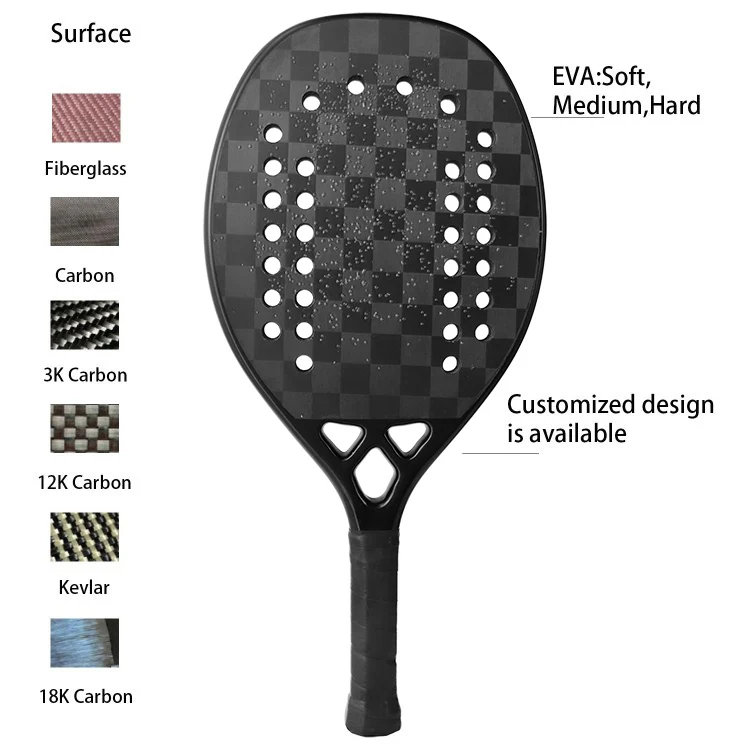 Factory Wholesale Good Selling 18k Beach Tennis Rackets Paddle Tennis ...