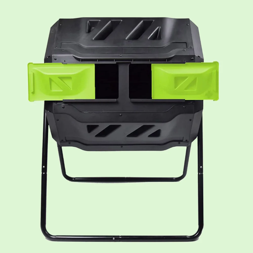 Garden Rolling 160l Compost Bin Tumbler Waste Tumbling Compost Barrel ...