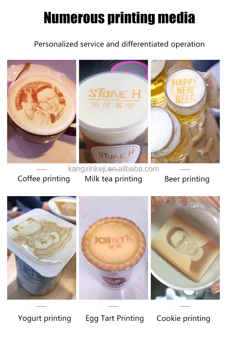 17CM Height Selfie Cup Printing Machine With Food Caramel Ink Portable ...