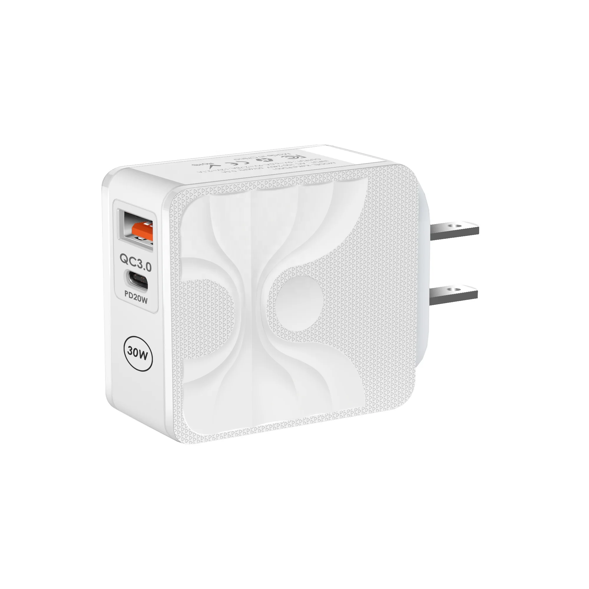 Private Model 12w/20w Type-c+usb Dual Port Fast Charging Wall Adapters ...