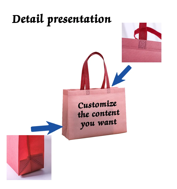 Custom Eco-friendly Reusable Shopping Bag Non-woven Bag With Printed ...