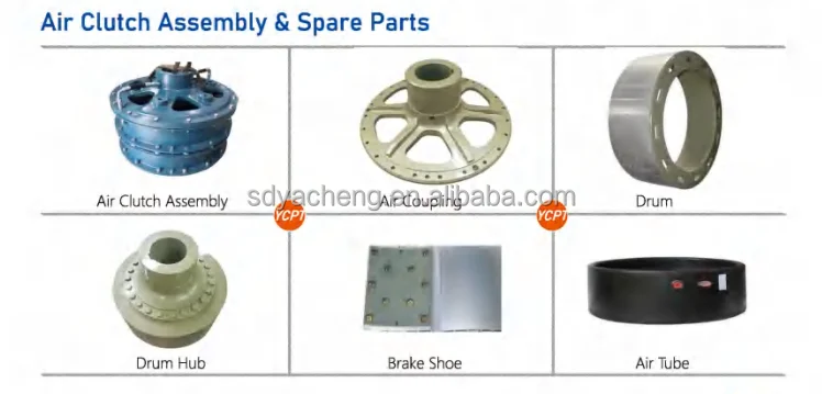16CB500 Rubber Air Tube Pneumatic Air Clutch Assembly for Oilfield ...