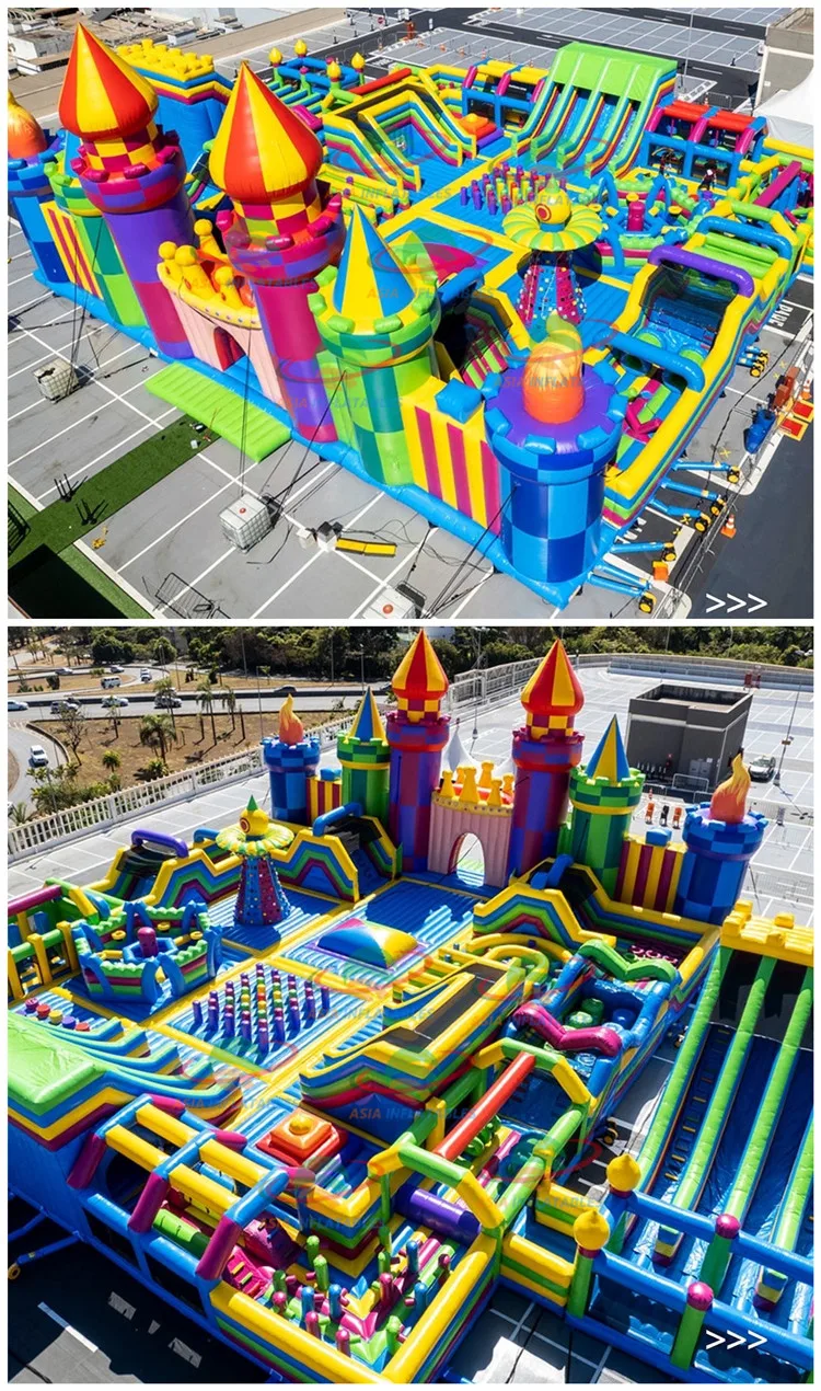Customized Inflatable Theme Park Giant Inflatable Indoor Park Bounce ...