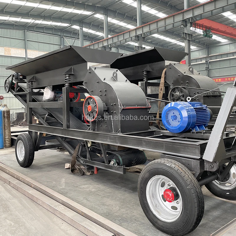 Mobile Sand And Gravel Gold Mine Crusher Rock Crushing Sand Crusher ...