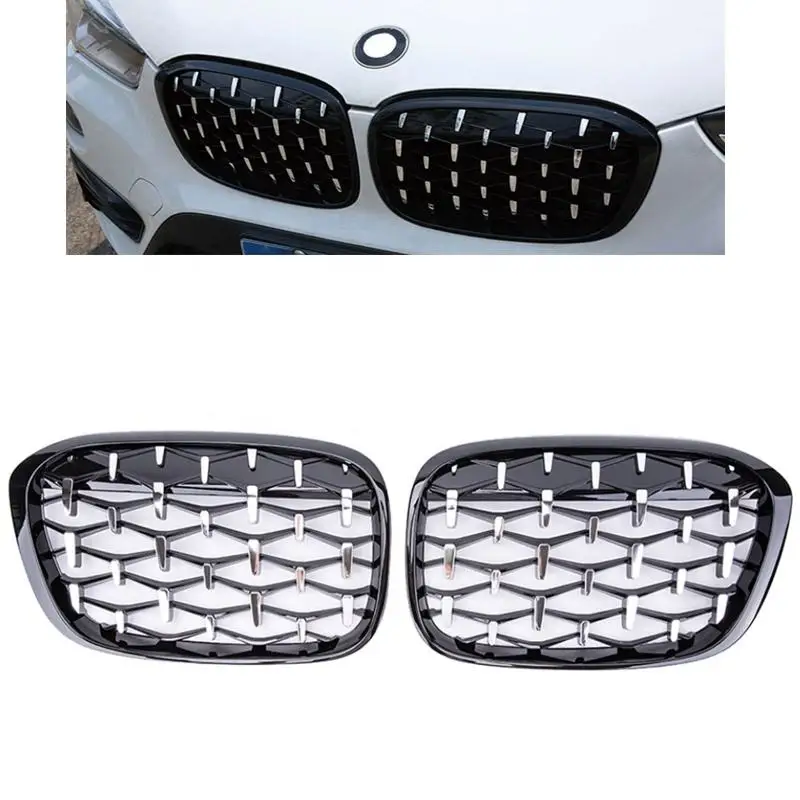 Car Front Bumper Kidney Center Grill Mesh Grille Diamond Style For Bmw ...