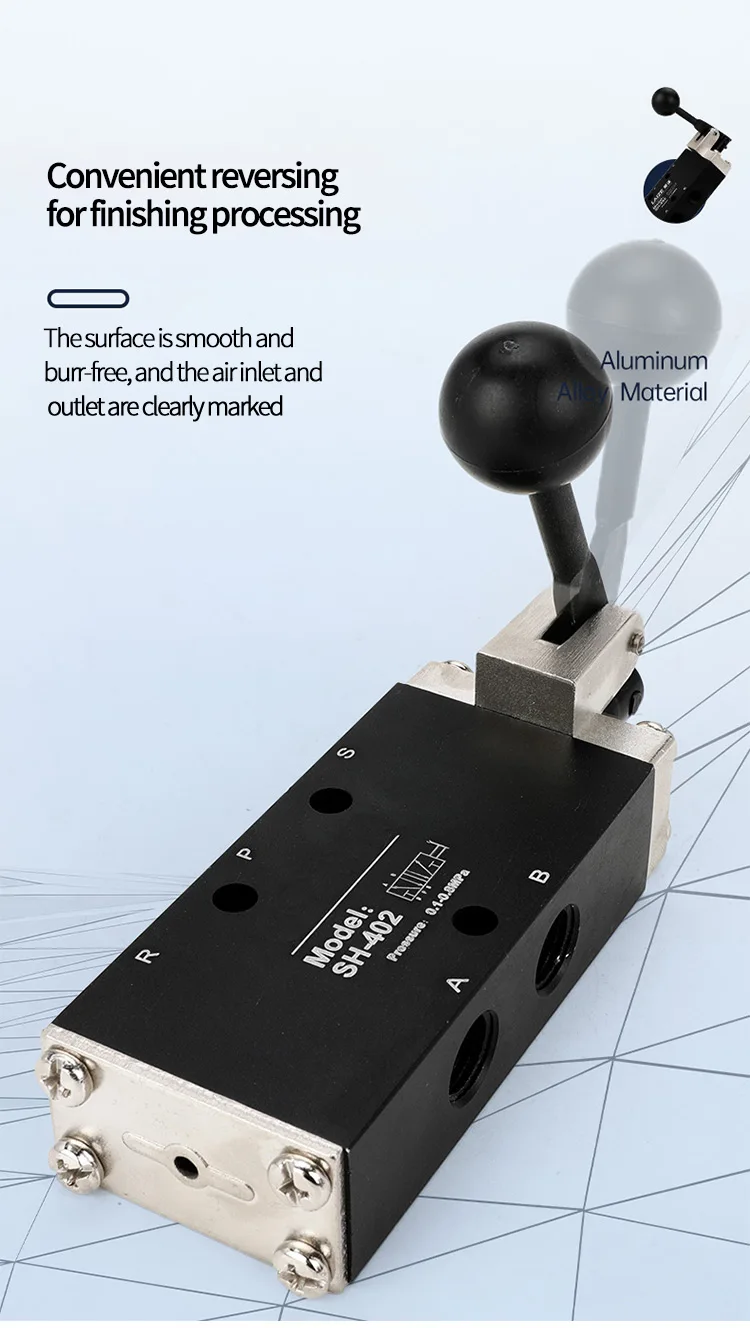 2-Position 5-Way SH402 Pneumatic Hand Lever Valve JM-402 Hand Switch air Control Valves| Alibaba.com