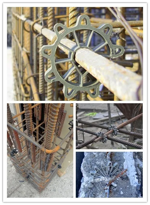 Plastic Building Material Plastic Rebar Spacer Clip Spacer Rebar Chair ...