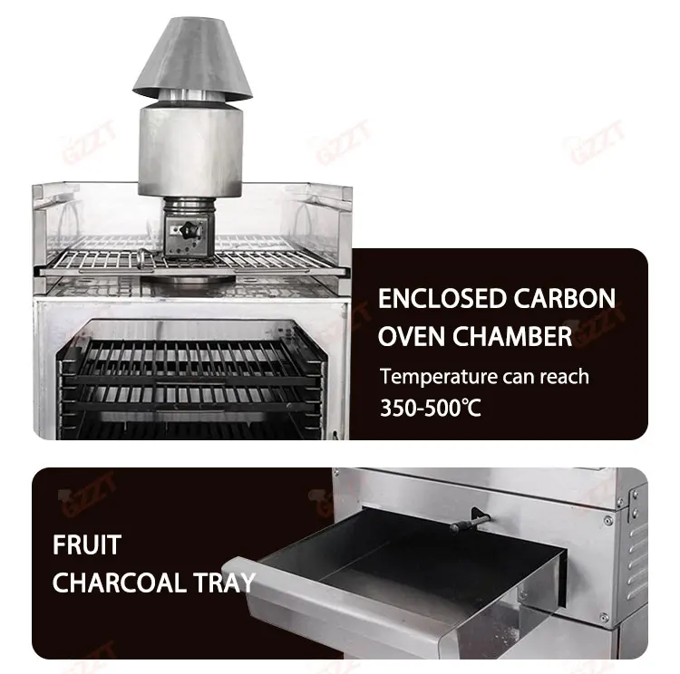 Commercial Kitchen Countertop Charcoal Broiler Grill Steak Pork Chop ...