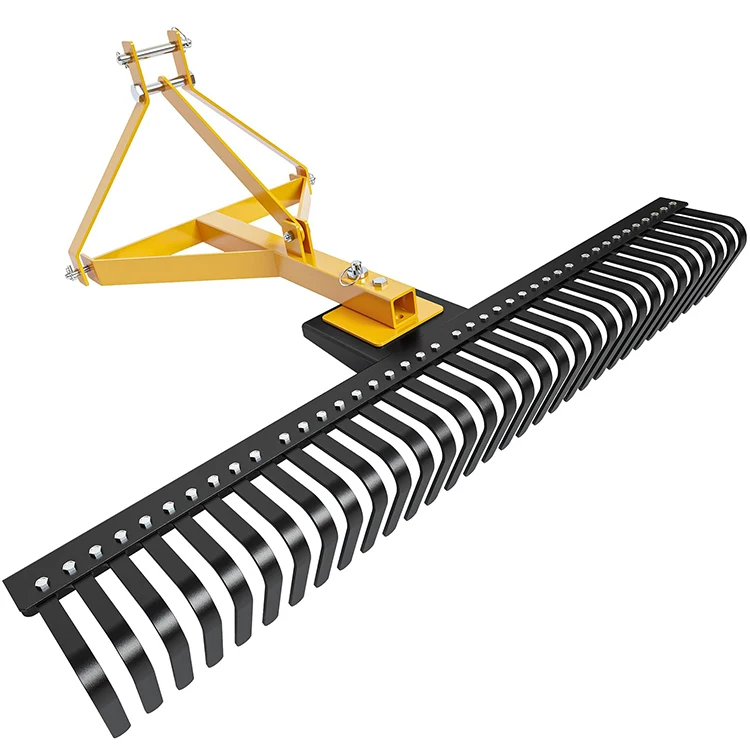 Jh-mech Tractor with Hard Body 3 Point Rake - 32 Tines