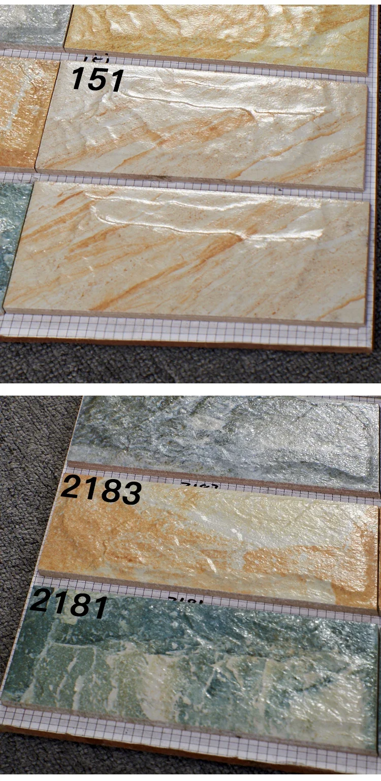 Villa Country Rustic Tile 100x200mm Antique Artificial Brick Look 3d ...