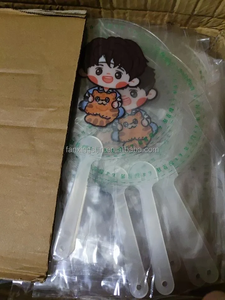 Custom Kpop Picket Hand Fans Double Sides K-pop Customize Yourself ...