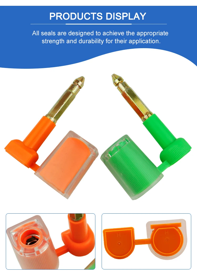 Iso17712 Certificated Customs Security Seals Tamper Proof Bolt Seals ...