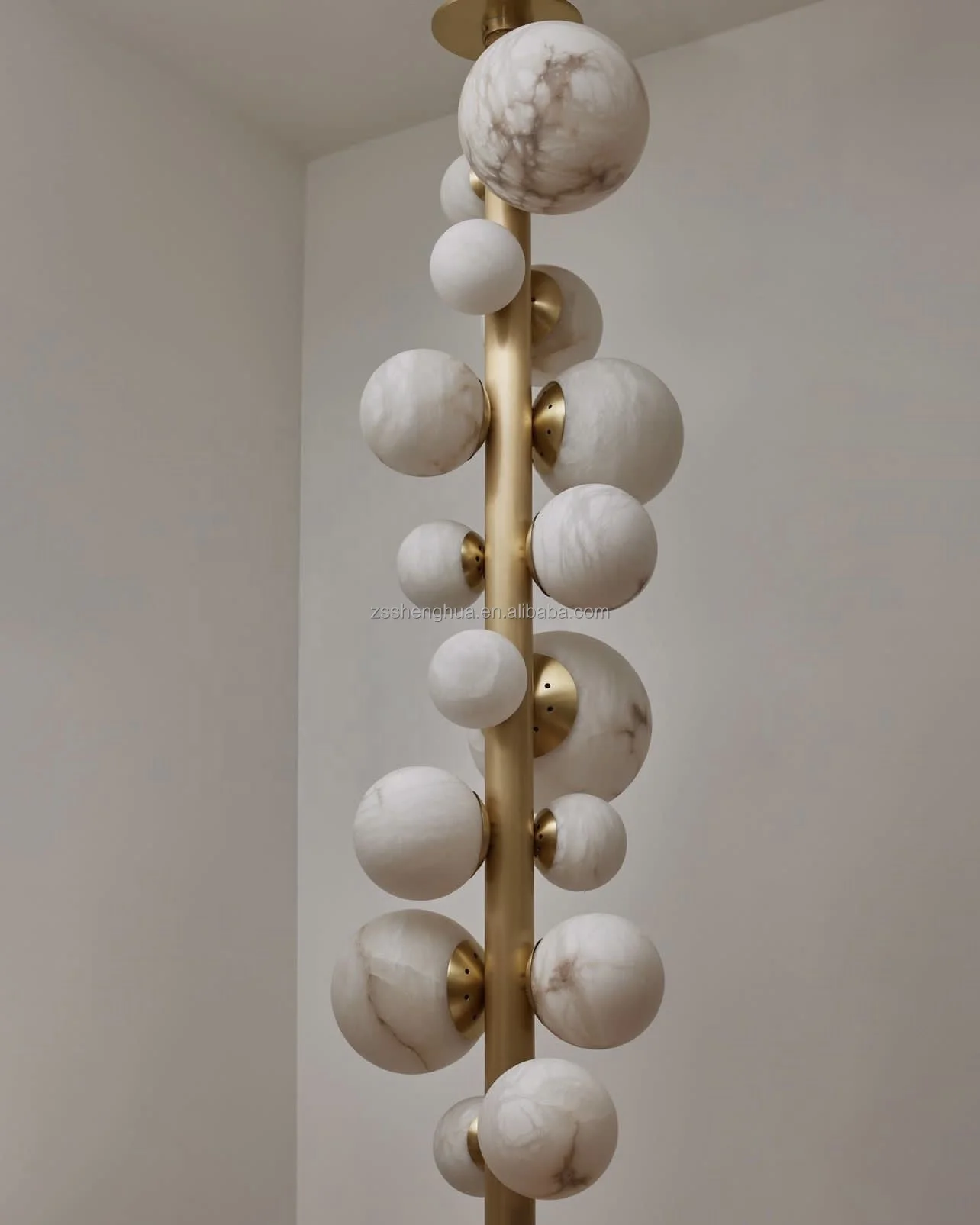 Nordic Alabaster Dining Room Pendant Light Modern Minimalist Restaurant ...