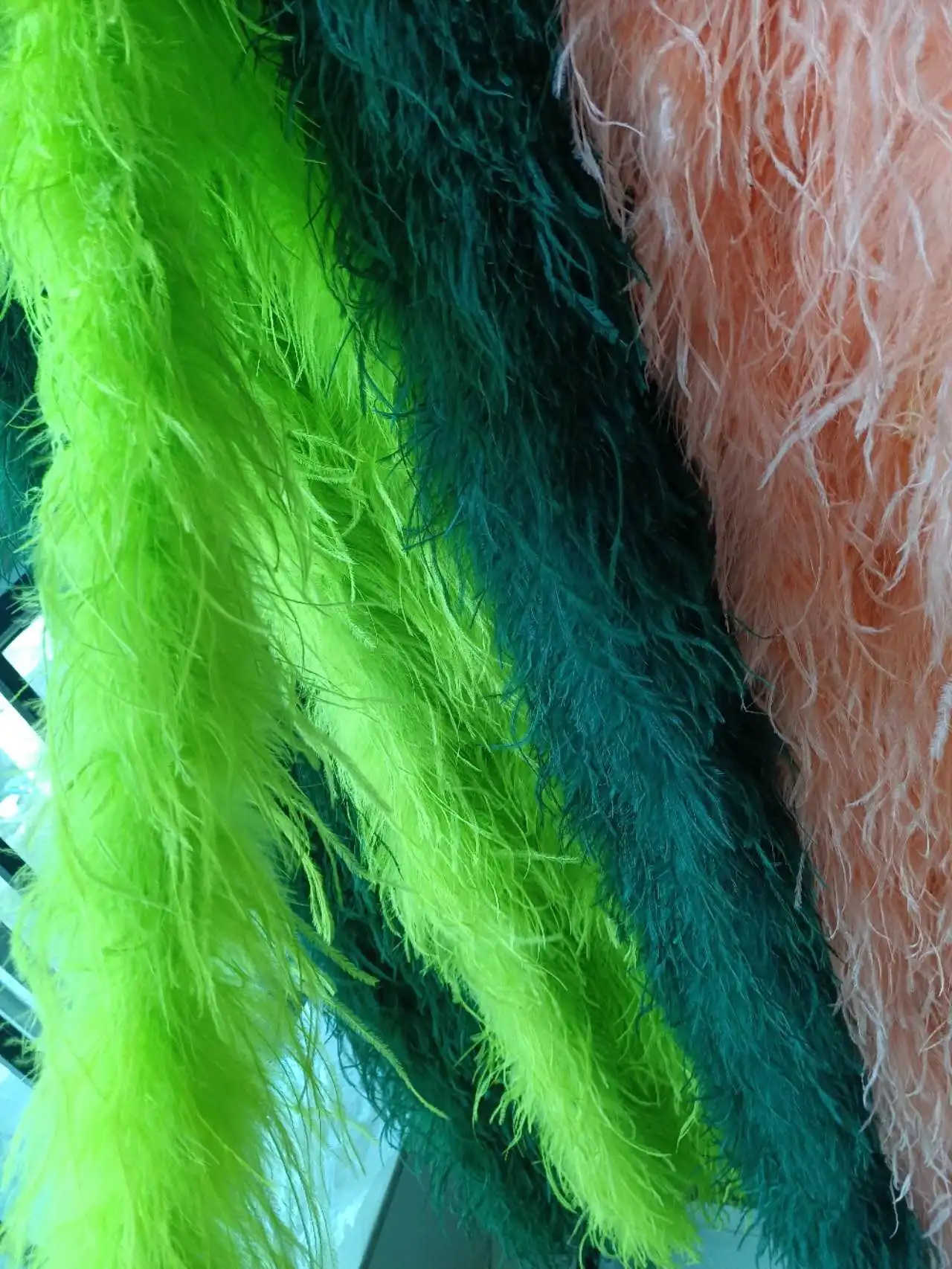 Decorative Thick Boas 2 Meters 2 Yards Natural Dyed Ostrich Feather Boa ...