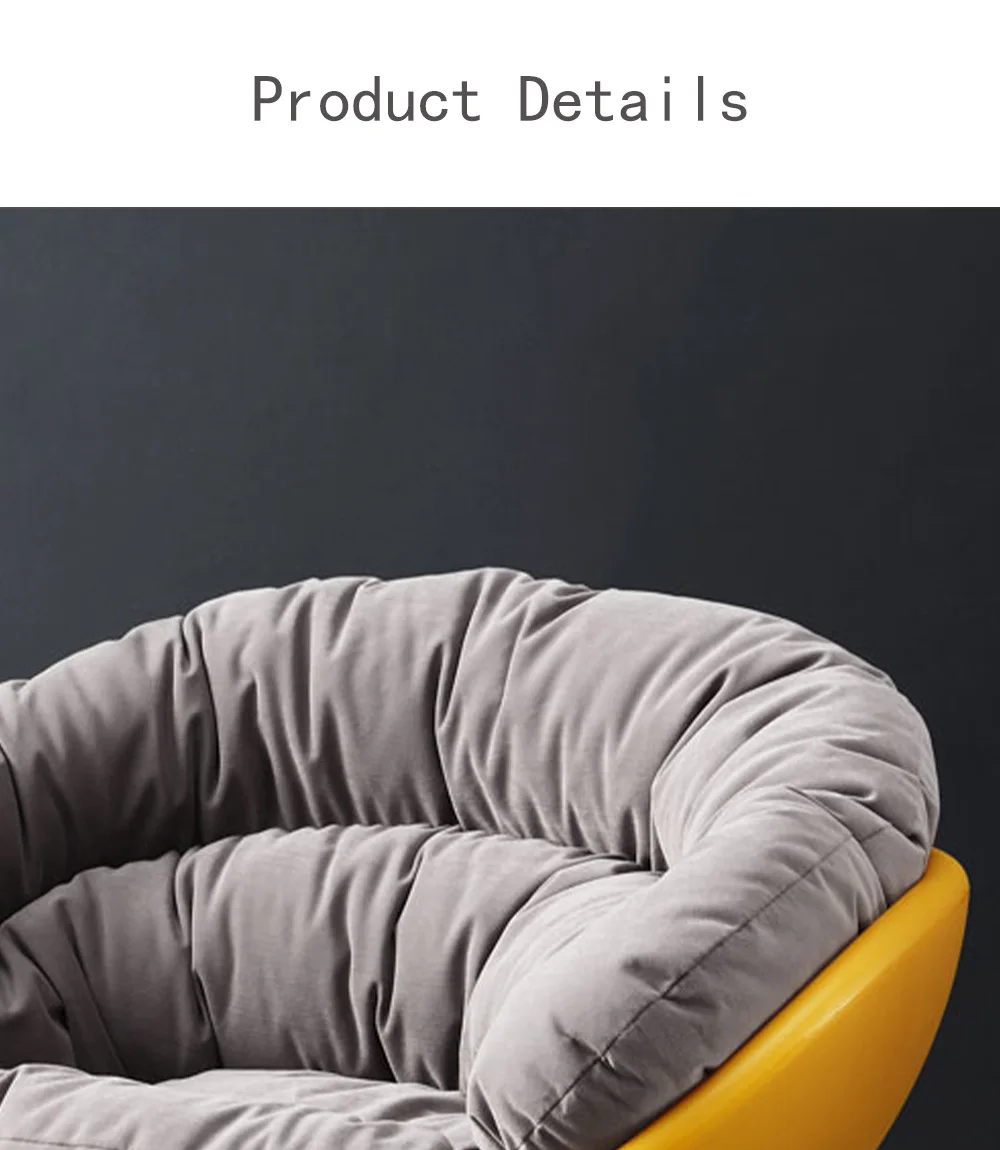 Nordic Modern Small Accent Chair Living Room Relax Leisure Upholstered ...