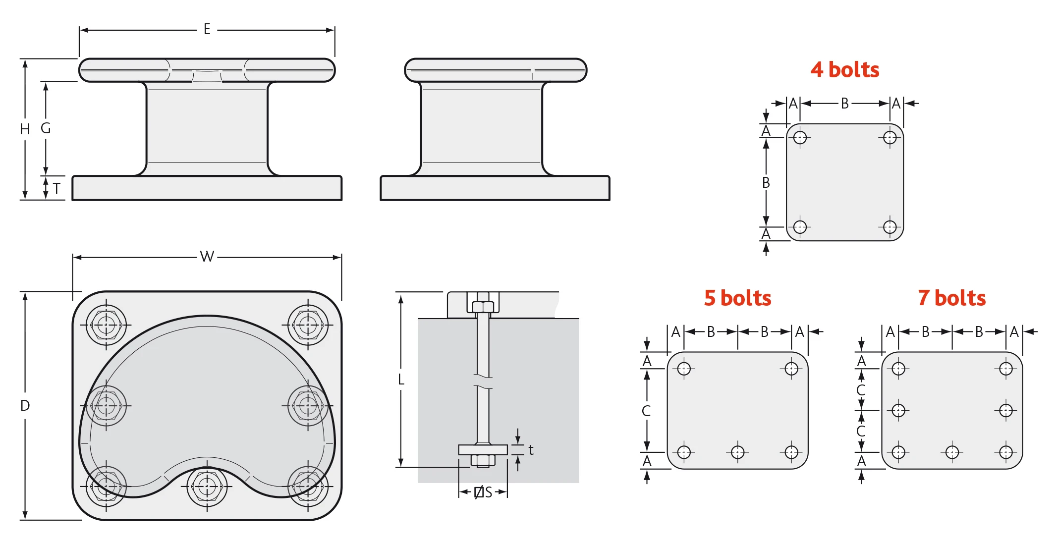 Single Cross Mooring Bitt Bollard Marine Single Dock Yacht Cable Guide ...