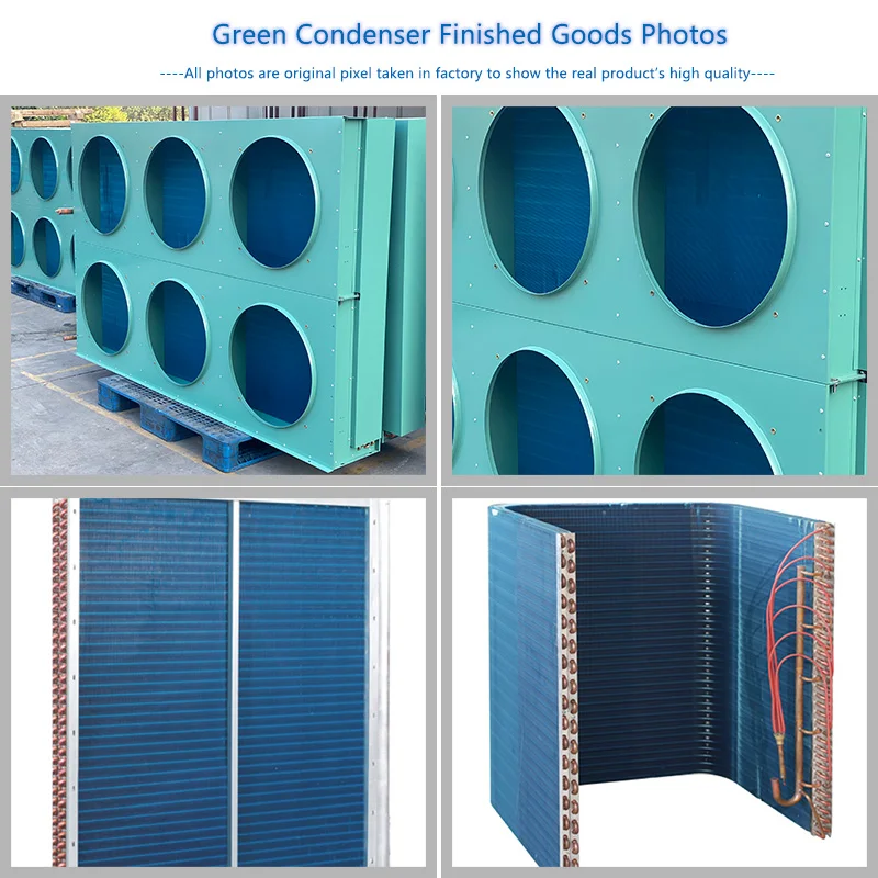 Bescool 2-Fan Air-Cooled Green Shell Condenser - High Efficiency Heat ...
