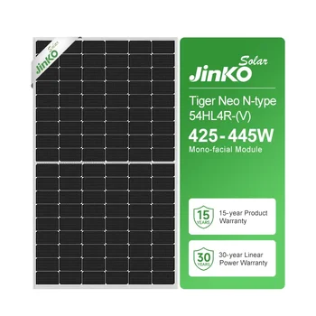 Jinko Solar Panel Tiger Neo N-type 54hl4r-(v) 425-445 Watt Mono Facial ...