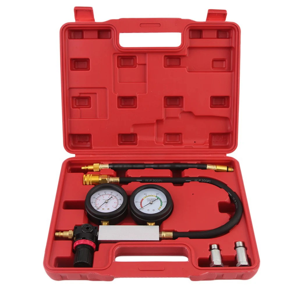 Auto Cylinder Leak Tester Compression Leakage Detector Kit Set Petrol ...