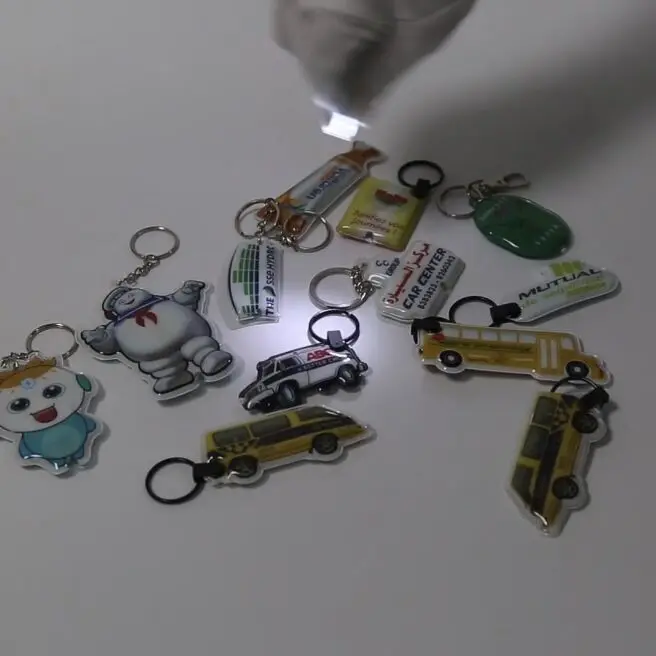 Customized Reflective Pvc Keychain Led Keyholder For Soft Promotional ...