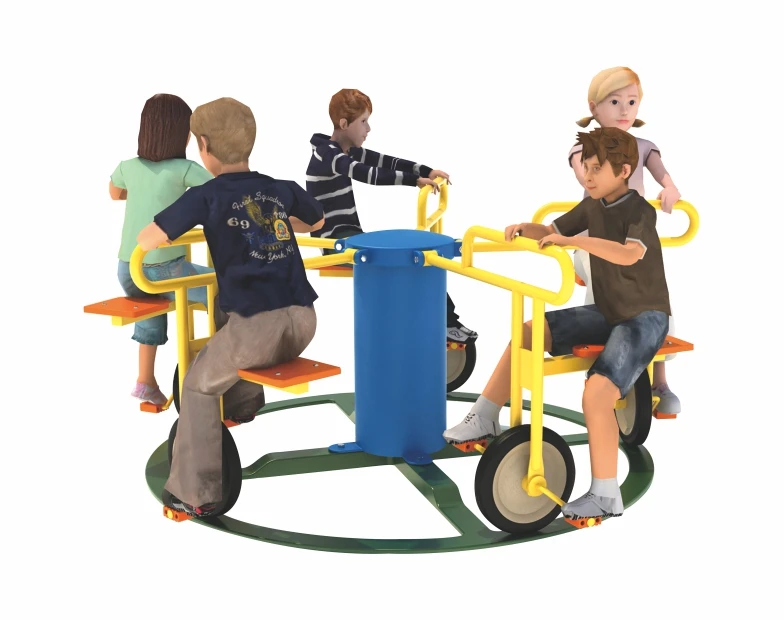 Children Carousel Bikes - Outdoor Playsets & Merry Go Round Rides
