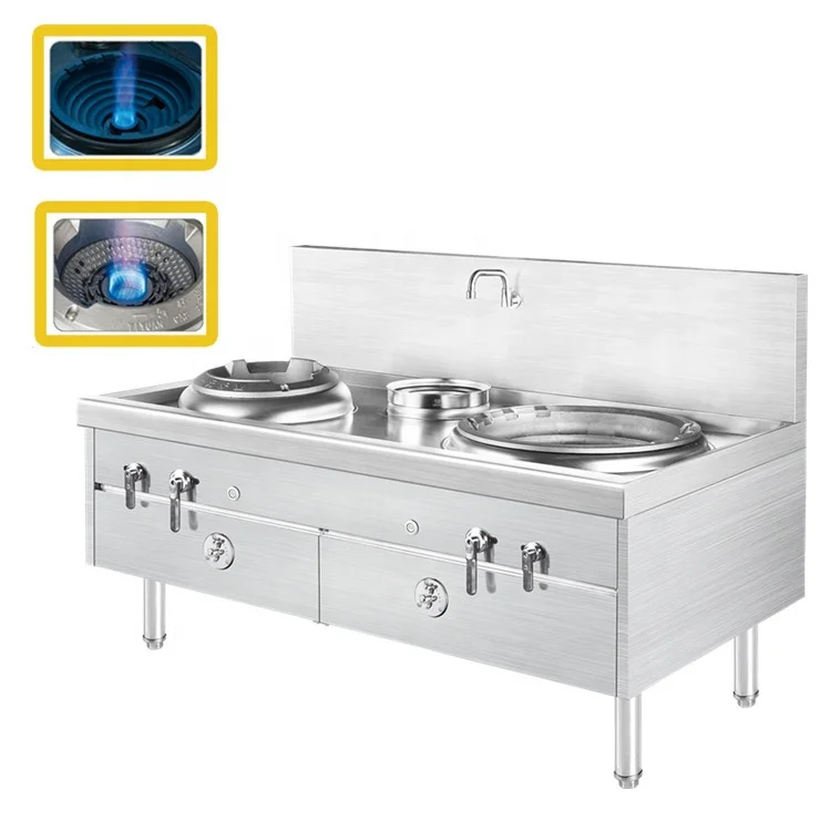 Chef Restaurants And Hotels Stainless Steel 2 Burner Commercial ...