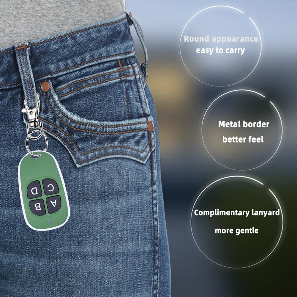 Universal Blue Wireless Remote 433mhz Learning Remote Ev1527 Chip Rf Control Garage Door Remote ...