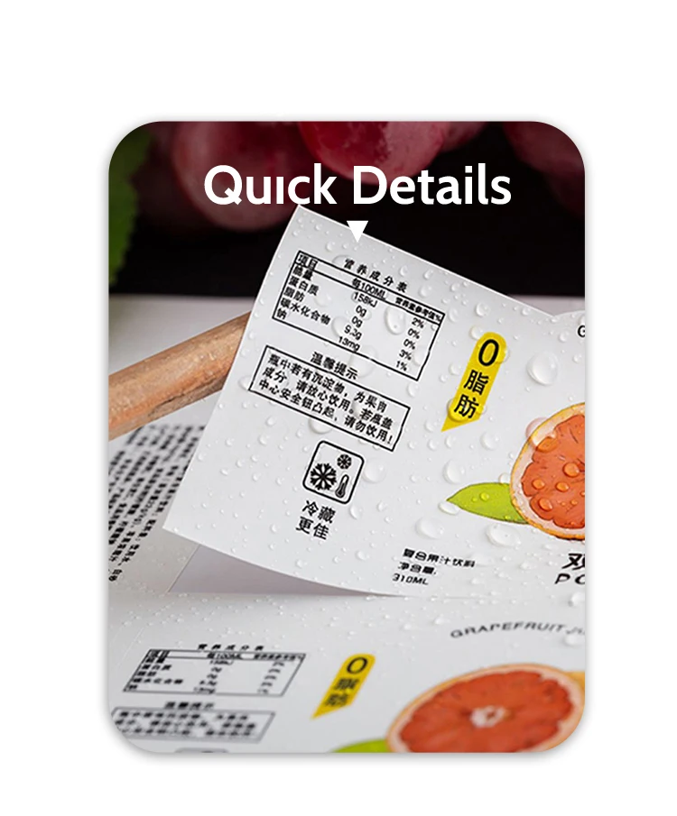 Custom Goods Packaging Label Sticker Waterproof Accept Different Shapes ...