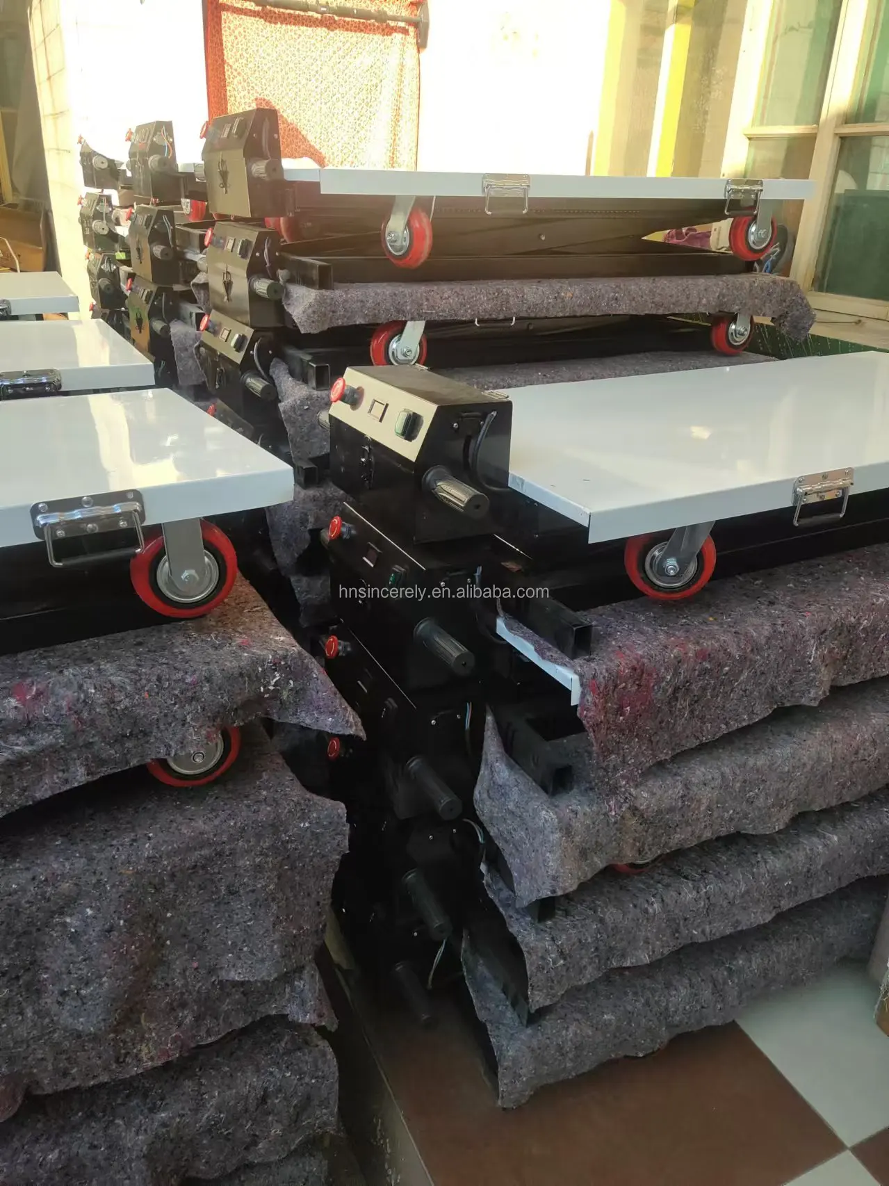 Portable Electric Powered Self Loading Hand Carts and Trolleys Flat ...