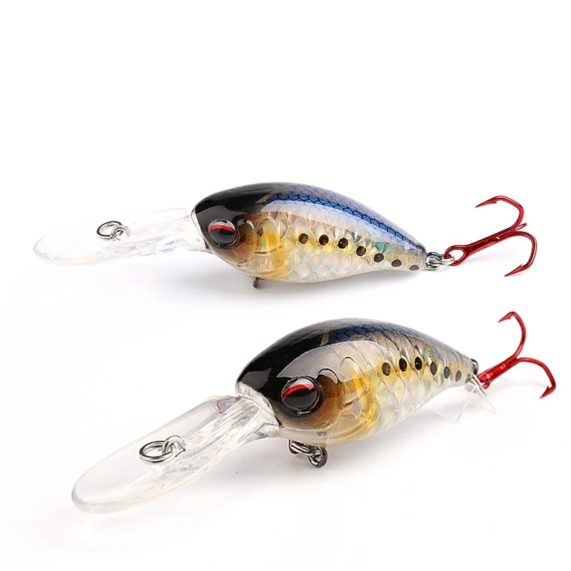 Histar Wholesale Laser Hard Artificial Bait 3D Eyes 10.5g Fishing Wobblers Crankbait Minnows ...