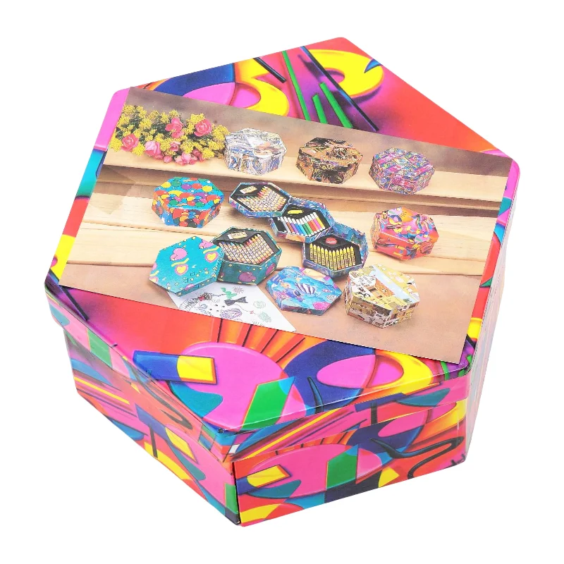43pcs 3-layer Hexagonal Color Box Art Set Wholesale Of Newly Arrived ...
